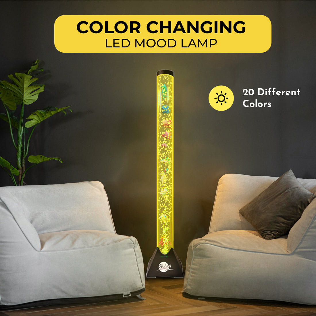 4 ft Bubble Lamp | Brewish Sensory Lamps | LED Water Bubble Fish Tube ...