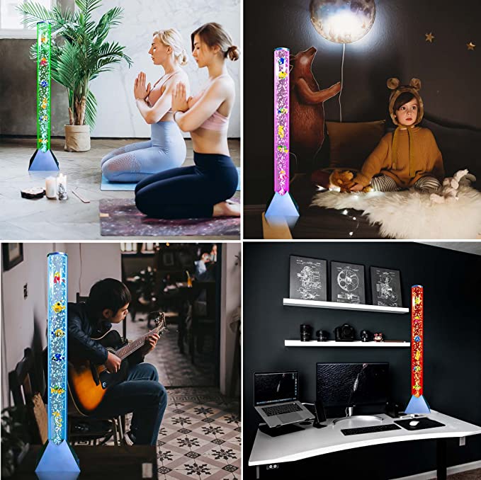 Bubble Lamp 3 ft | Brewish Sensory Lamps for Kids | Mesmerizing LED ...