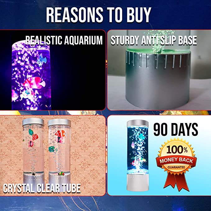 Mini Bubble Lamp | Brewish Desktop Sensory LED Bubble Lamp – Brewish ...